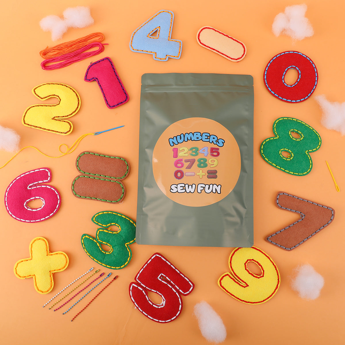 Numbers Craft Kit & Sewing Kit for Kids – Fun Educational DIY ...