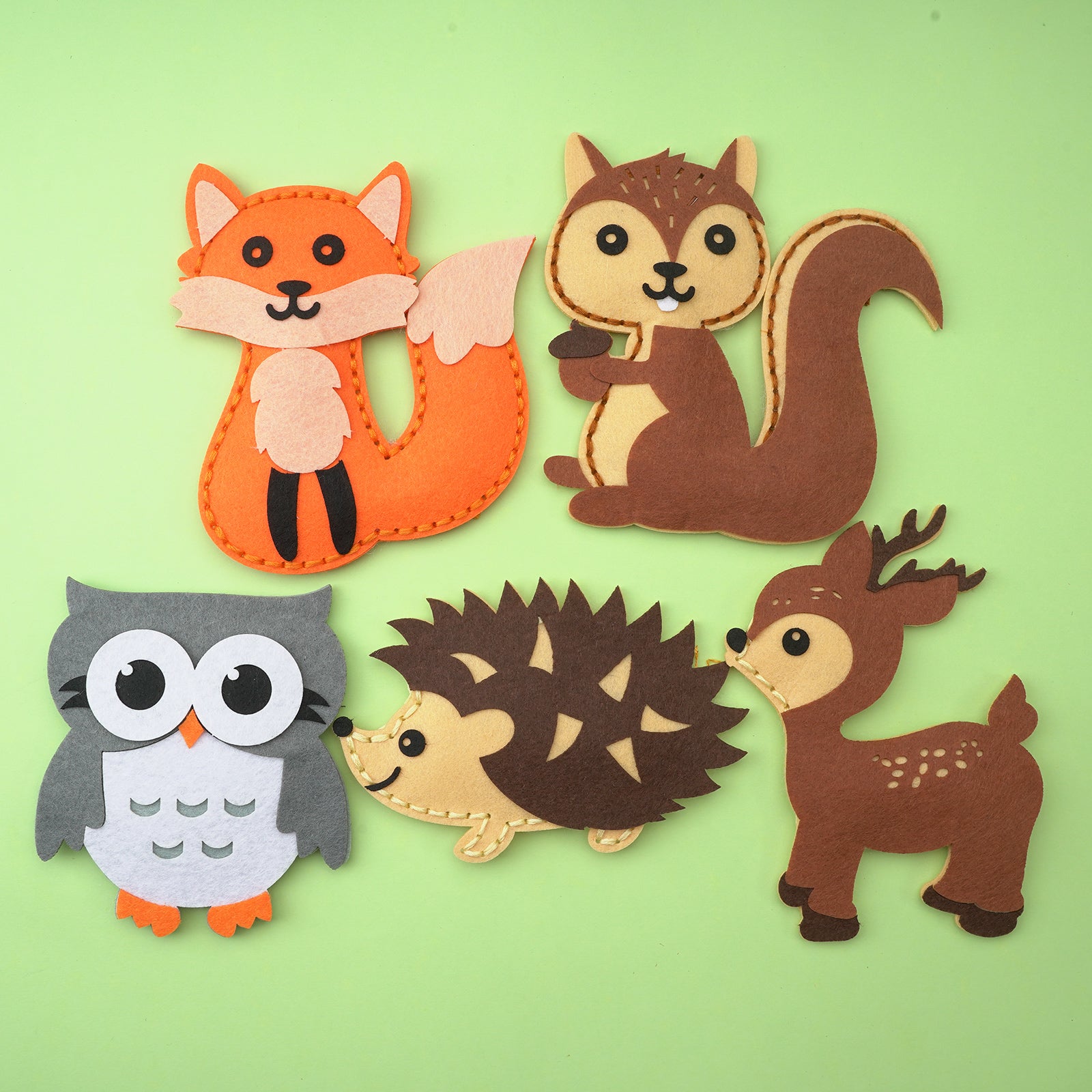 Forest Craft Kit & Sewing Kit for Kids – Creative DIY Woodland Animals ...